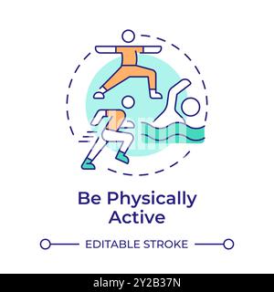 Physical fitness multi color concept icon Stock Vector Image & Art - Alamy