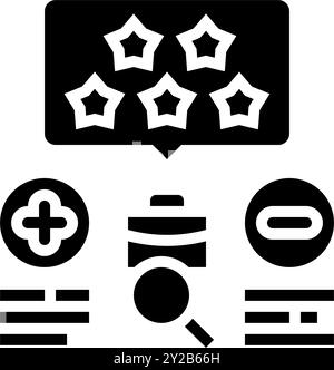 performance appraisal business process glyph icon vector. performance ...