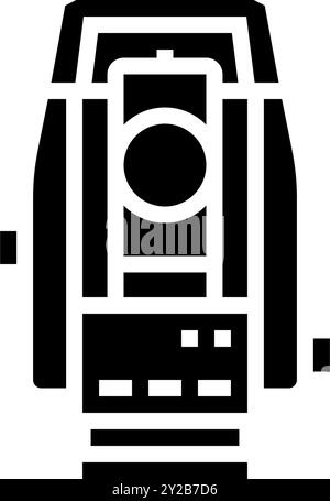 surveying tools mining glyph icon vector illustration Stock Vector ...