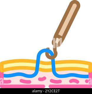 phlebectomy surgery line icon vector illustration Stock Vector Image ...