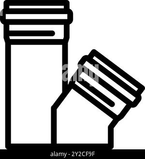 Biodegradable plastic tube icon outline vector. Eco recycle. Ocean ...