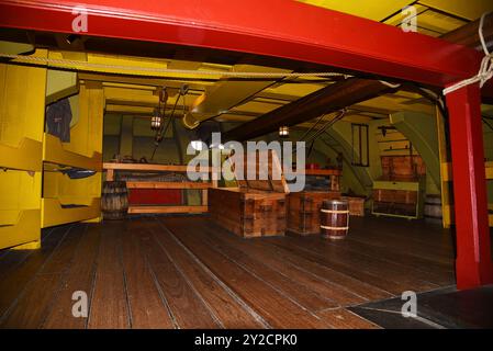 Amsterdam, the Netherlands. July2, 2024. The interior of a 17th century ...