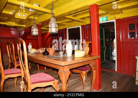 Amsterdam, the Netherlands. July2, 2024. The interior of a 17th century ...