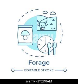Silage soft blue concept icon Stock Vector Image & Art - Alamy