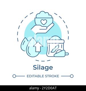 Forage soft blue concept icon Stock Vector Image & Art - Alamy