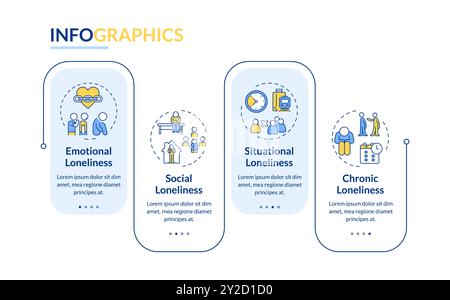 Loneliness rectangle infographic vector Stock Vector Image & Art - Alamy