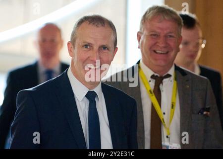 Edinburgh Scotland, UK 10 September 2025. Davy Russell MSP at the ...