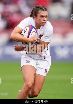 England's Helena Rowland during the Women's Rugby World Cup 2025 Pool A ...