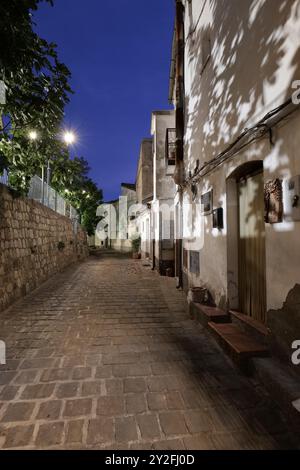 A street in Colobraro, a village in the Basilicata region of Italy ...