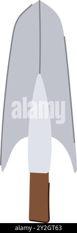 indigenous arrowhead cartoon vector illustration Stock Vector Image ...