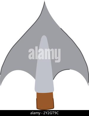 archaeology arrowhead cartoon vector illustration Stock Vector Image ...