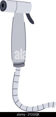 water bidet sprayer cartoon vector illustration Stock Vector Image ...