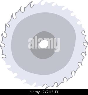 precision circular saw blade cartoon vector illustration Stock Vector ...