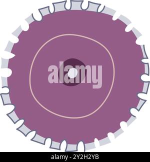 durability circular saw blade cartoon vector illustration Stock Vector ...