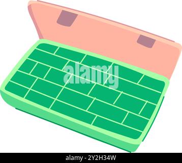 drawers craft organizer cartoon vector illustration Stock Vector Image ...