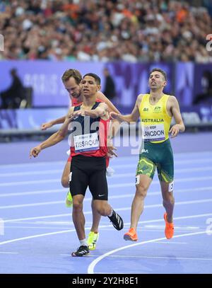 Amen Allah Tissaoui of Tunisia competing in the men’s 1500m T38 at the ...