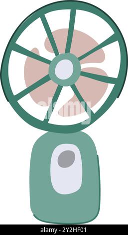bladeless hand electric fan cartoon vector illustration Stock Vector ...