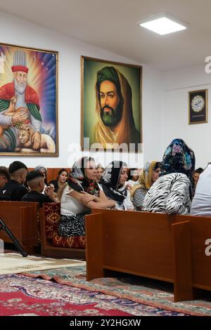 Ankara, Turkey-August 25, 2024: Cloese up view of semah ceremony at the ...