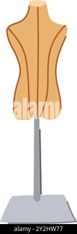 bespoke mannequin tailor cartoon vector illustration Stock Vector Image ...