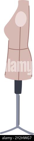 bespoke mannequin tailor cartoon vector illustration Stock Vector Image ...