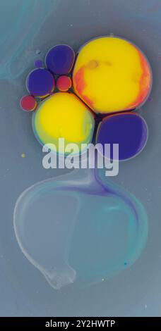 green abstract colorful organic bubbles macro pattern texture Stock ...