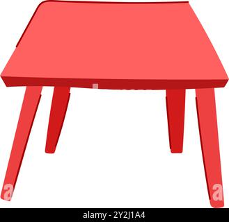 easy plastic table cartoon vector illustration Stock Vector Image & Art ...