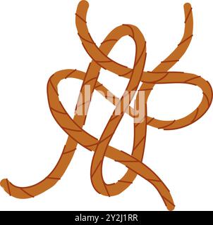 tension rope knot cartoon vector illustration Stock Vector Image & Art ...