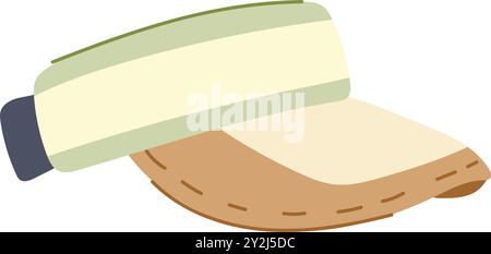 outdoor visor cap cartoon vector illustration Stock Vector Image & Art ...