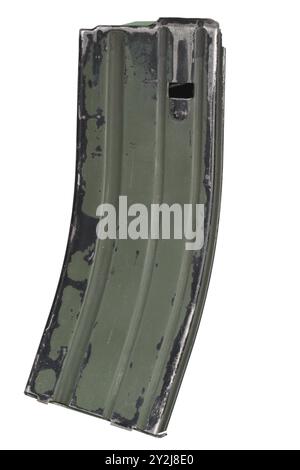 Standard issue 30-round M16 magazine isolated on white background Stock ...