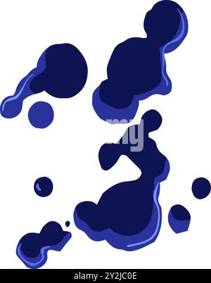 mark ballpoint pen splatter cartoon vector illustration Stock Vector ...