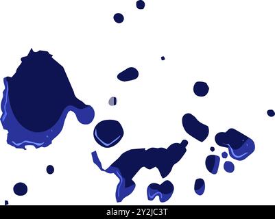 mark ballpoint pen splatter cartoon vector illustration Stock Vector ...