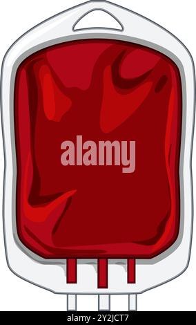 hemoglobin blood donor bag cartoon vector illustration Stock Vector ...