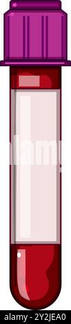 phlebotomy blood test vial cartoon vector illustration Stock Vector ...