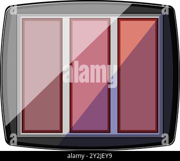 cheeks blush compact cartoon vector illustration Stock Vector Image ...