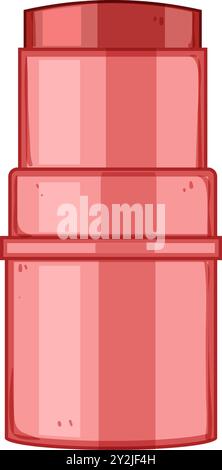 shimmer blush compact cartoon vector illustration Stock Vector Image ...
