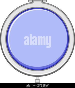 handheld compact mirror cartoon vector illustration Stock Vector Image ...