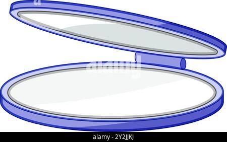 handheld compact mirror cartoon vector illustration Stock Vector Image ...