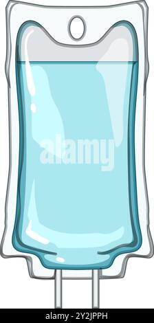 patient iv drip bag cartoon vector illustration Stock Vector Image ...
