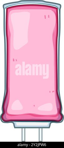 intravenous iv drip bag cartoon vector illustration Stock Vector Image ...