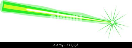 intensity laser beam cartoon vector illustration Stock Vector Image ...
