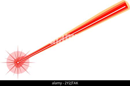 intensity laser beam cartoon vector illustration Stock Vector Image ...