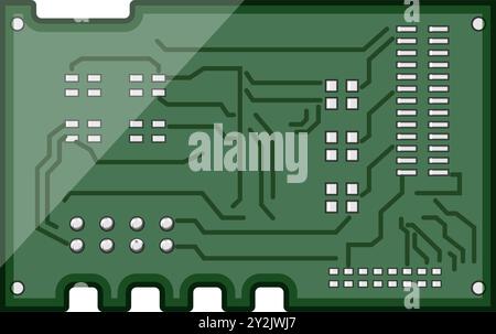 electronic microcontroller cartoon vector illustration Stock Vector Image & Art - Alamy