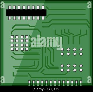 technology microcontroller cartoon vector illustration Stock Vector ...