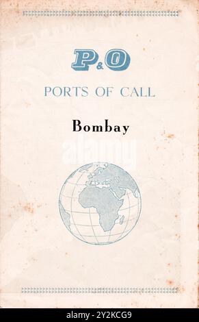 Old Bombay Map Stock Photo - Alamy