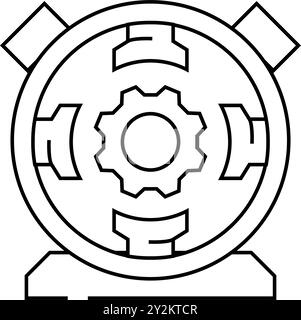 dc generator electrical engineer icon doodle illustration Stock Vector ...