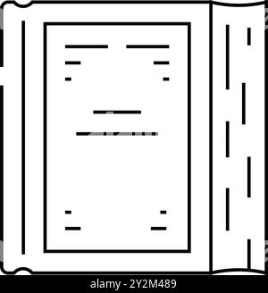 jewish prayer book siddur line icon vector illustration Stock Vector ...
