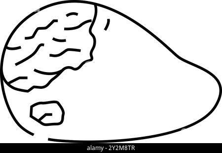 mangoes rotten food line icon vector illustration Stock Vector Image ...