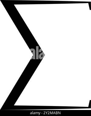 summation icon black vector illustration Stock Vector Image & Art - Alamy