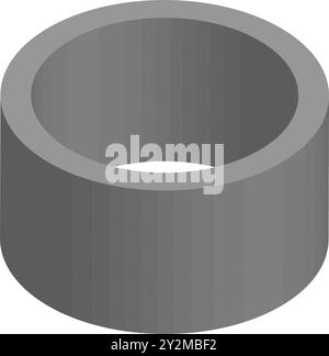 3d realistic pipe with piping system. Vector illustration Stock Vector ...