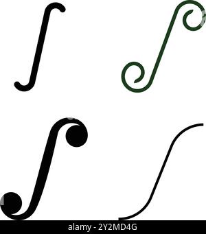 mathematics integral symbol icon illustration design Stock Vector Image ...